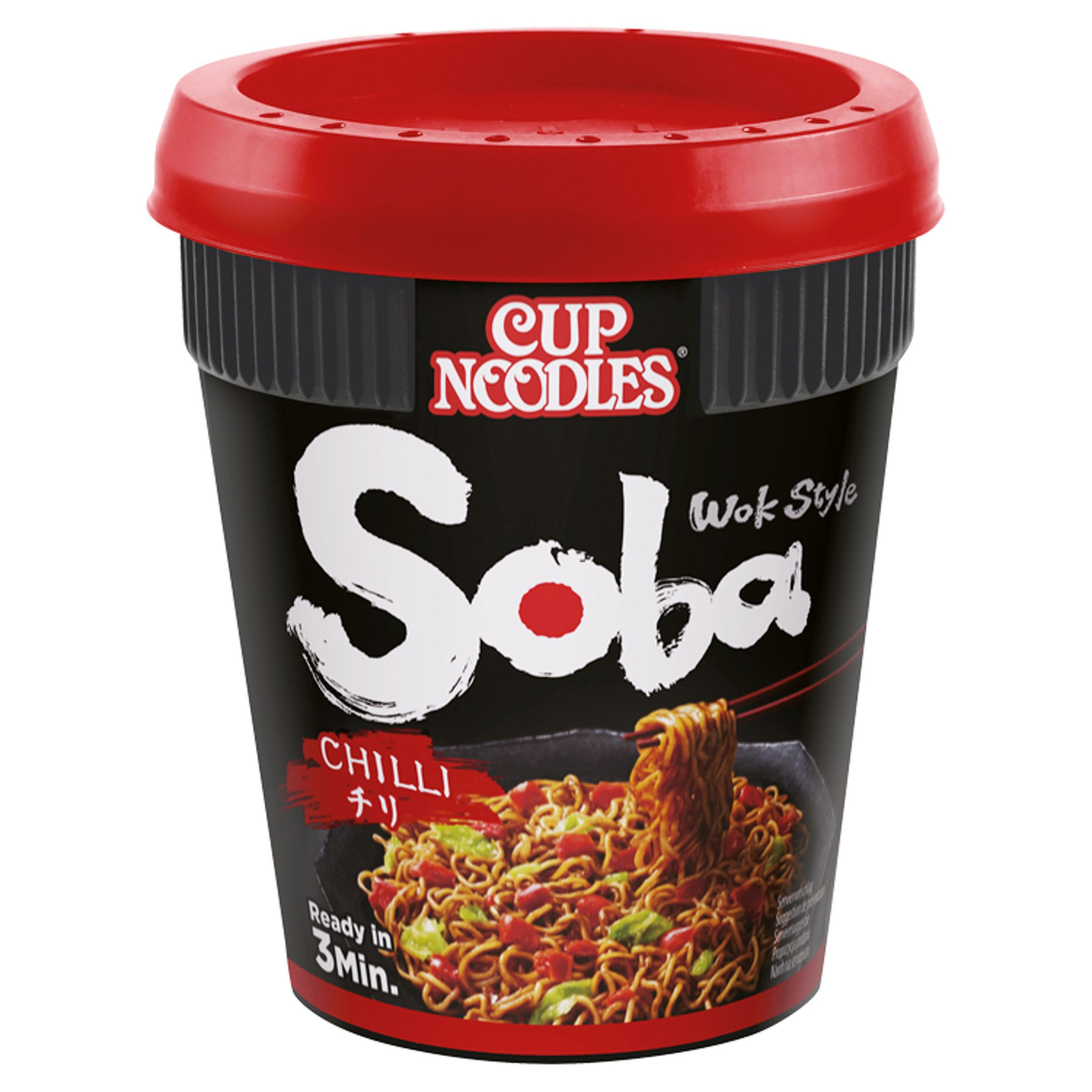 Nissin Soba Chilli Instant Wok Style Noodles Pot 89g – News Extra