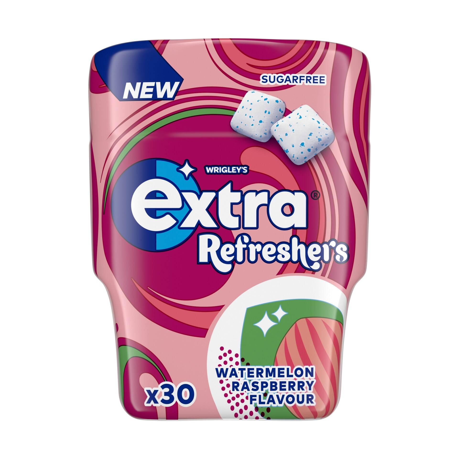 Wrigley's Extra Refreshers Watermelon Raspberry Sugar Free Chewing Gum ...
